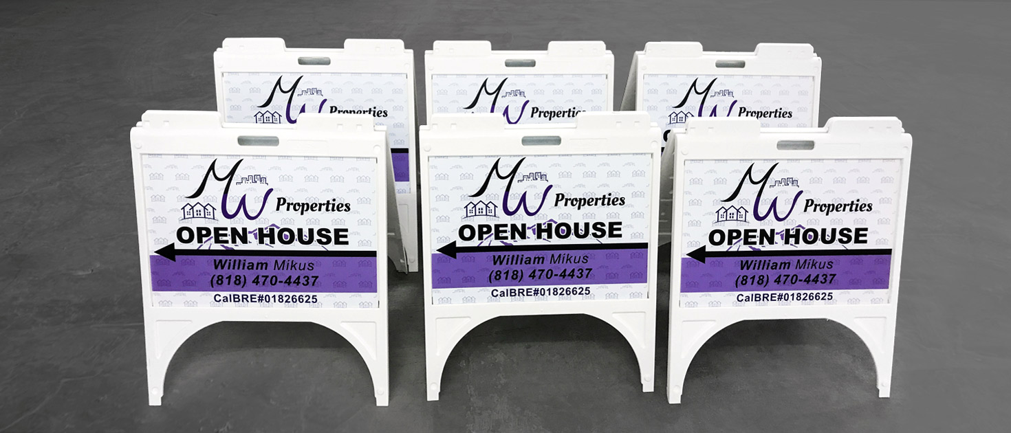 Custom Sandwich Boards | A-frame for Outdoor Advertising in LA | Front ...