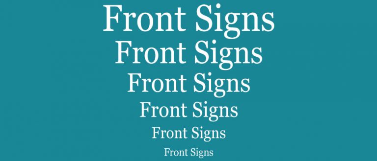 Why Is the Font Important For The Logo Design? | Front Signs