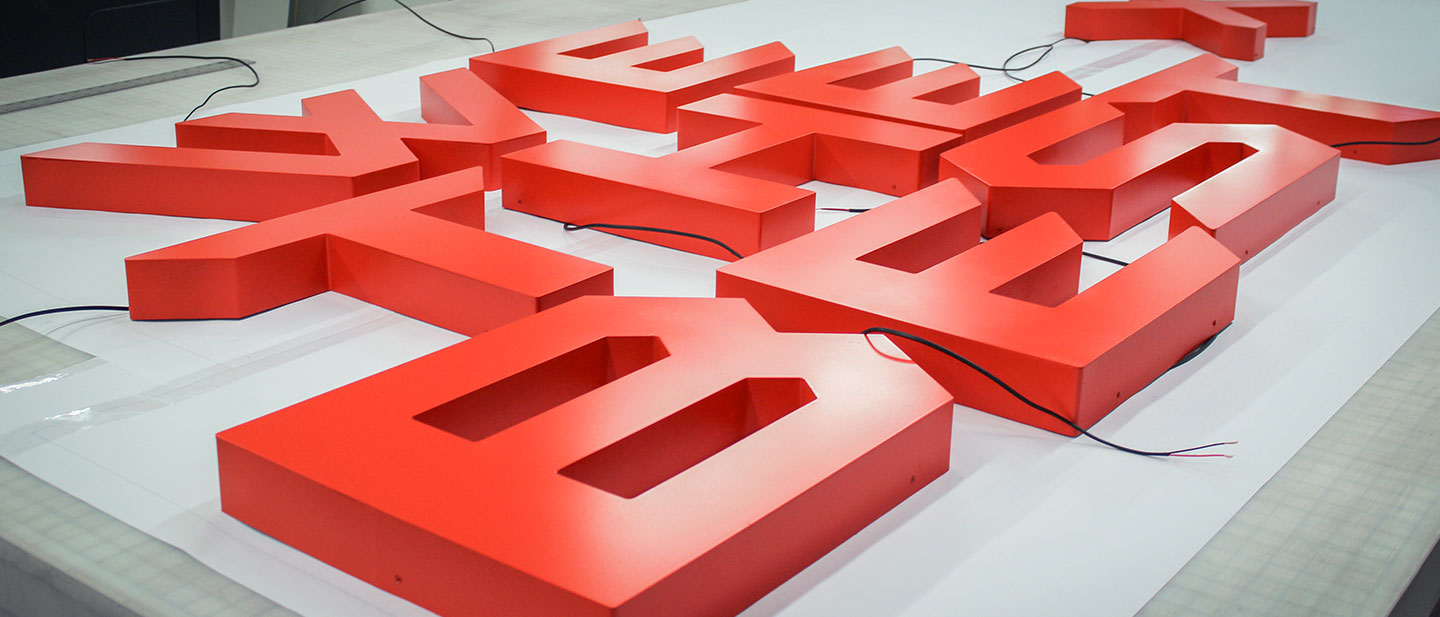 Reverse Channel & Halo Letters | Business Backlit Signs in LA | Front Signs