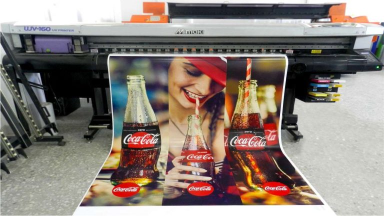 Coca-Cola window decal direct printing process | Front Signs