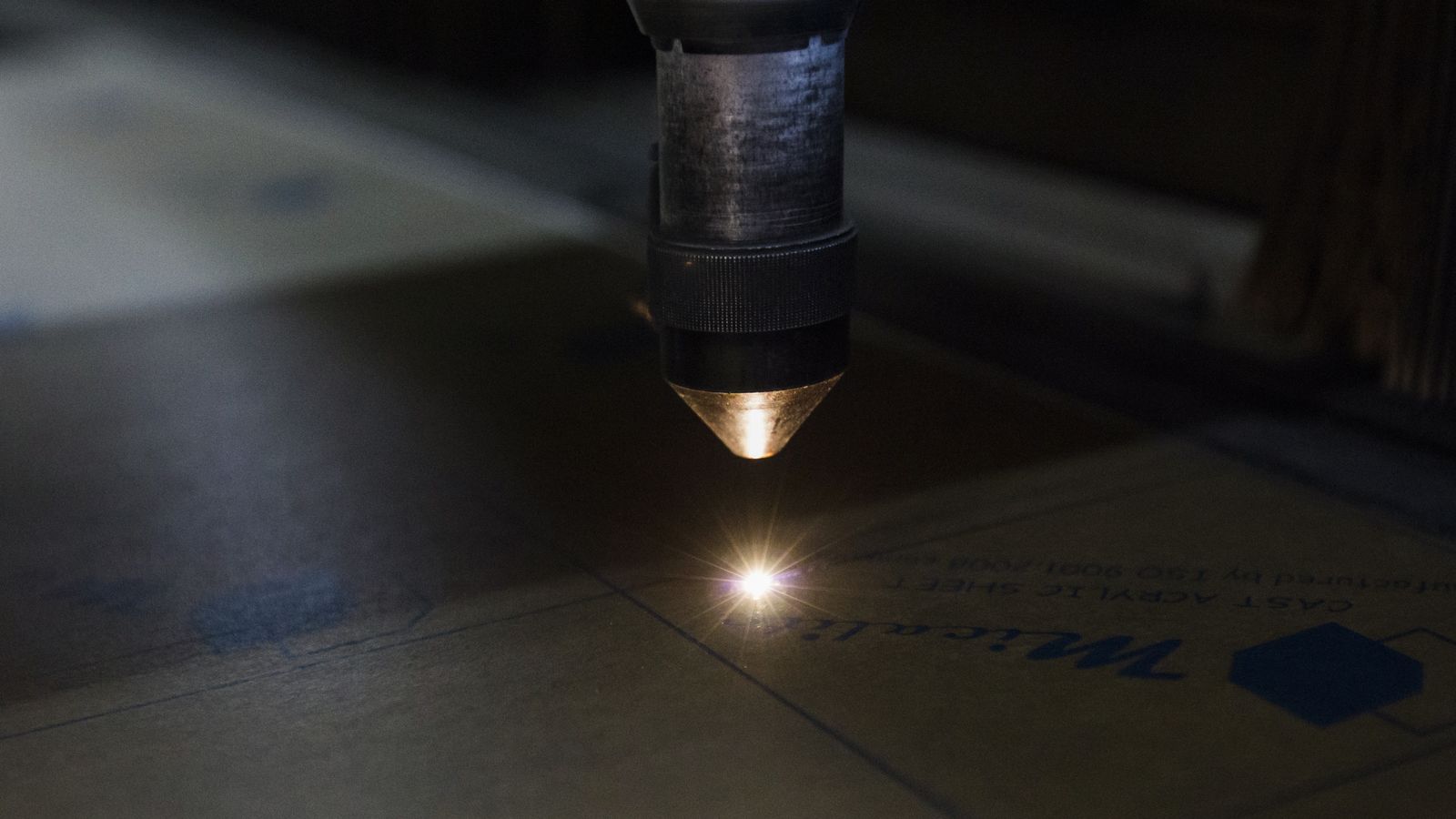  Laser Engraving Process On A Cast Acrylic Sheet Front Signs