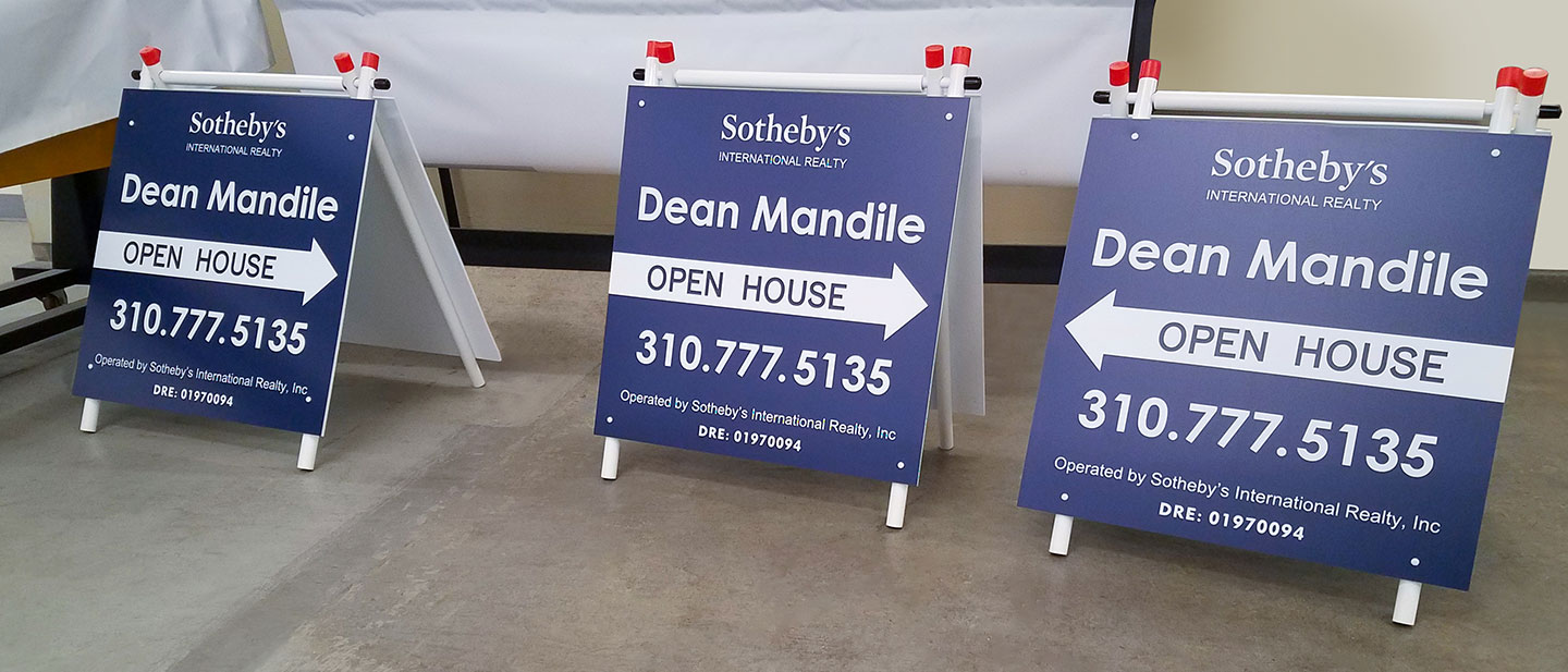 Custom Sandwich Boards | A-frame for Outdoor Advertising in LA | Front ...