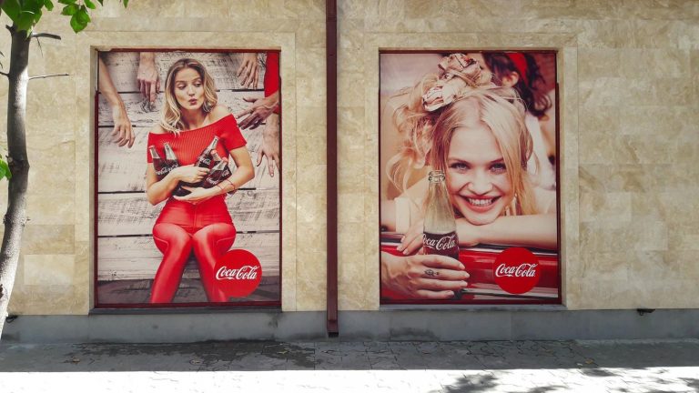 Shop Window decals for Coca-cola marketing campaign | Front Signs