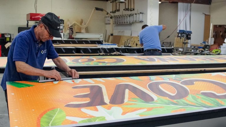 Sign Repairing Process in our in-house sign making company | Front Signs