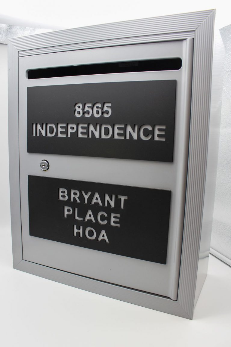 Custom-made mail box signage made of Acrylic | Front Signs