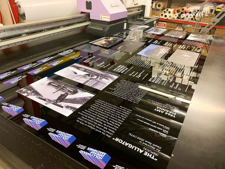 Hollywood Dream Machines acrylic signs printing | Front Signs