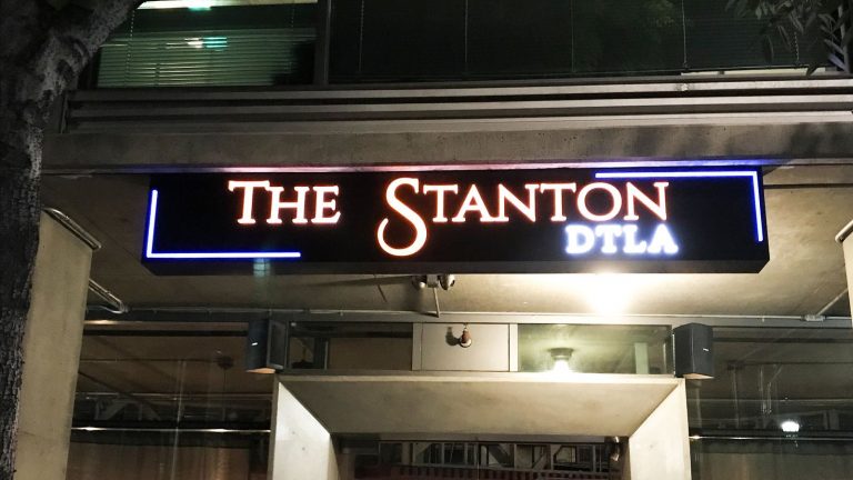 Awning illuminated sign for The Stanton DTLA | Front Signs