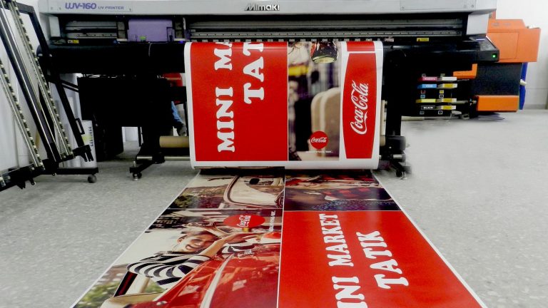 Coca-Cola large vinyl banner printing process | Front Signs