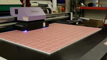 Direct printing a foamboard sign with UV inks | Front Signs