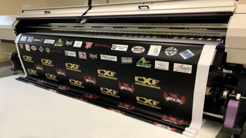 Event banner printing process with UV inks | Front Signs