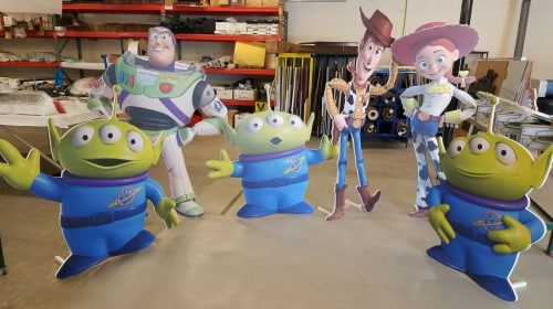 Toy Story cut-outs made of lightweight foam board | Front Signs