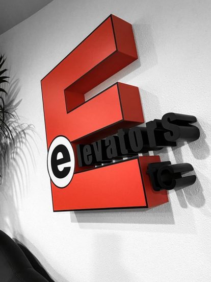 Elevators etc. illuminated letter signage | Front Signs