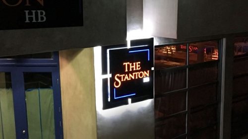 The Station HB storefront backlit signage | Front Signs