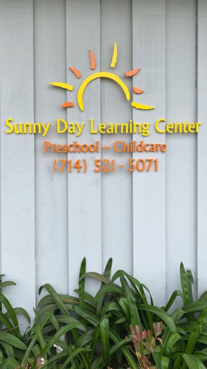 Sunny Day Learning Center pin mounted 3D letters | Front Signs