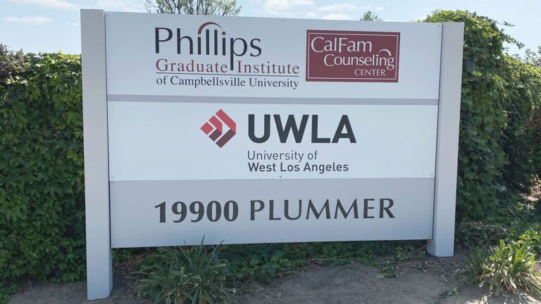 College Signs | Campus Signage | Los Angeles, US Wide - Front Signs