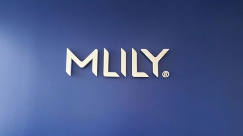 Mlily office branding with pin-mounted 3D letters | Front Signs