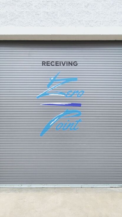 Zero Point custom decals made of opaque vinyl | Front Signs