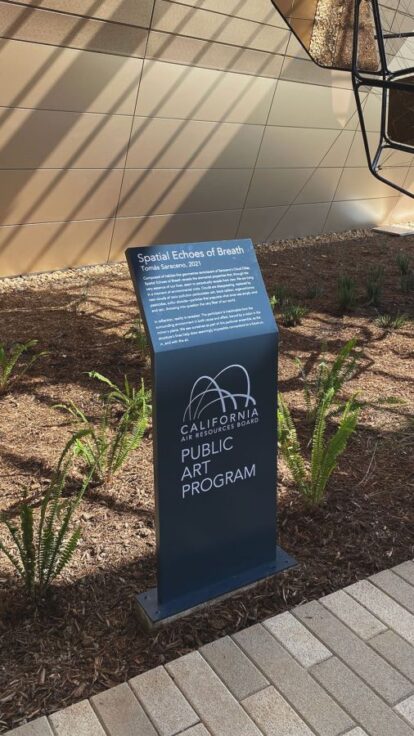 Public Art Program free standing informative sign | Front Signs