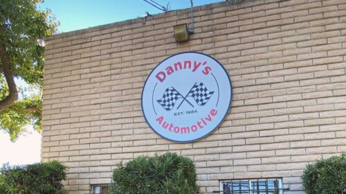 Danny's Automotive building facade PVC sign | Front Signs
