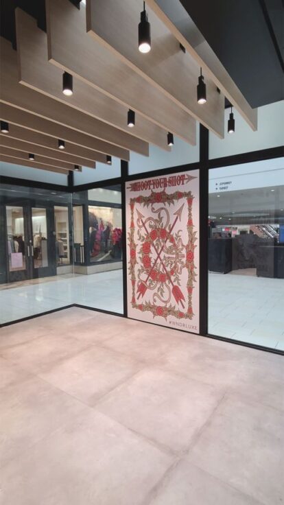 Wndr Luxe custom store interior window decal | Front Signs