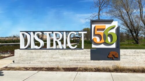 District56 monument sign with 3D letters | Front Signs