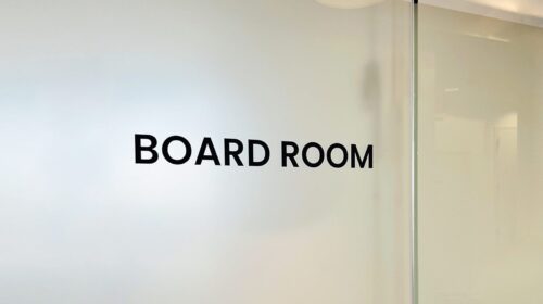 Sunbit custom interior window vinyl lettering | Front Signs