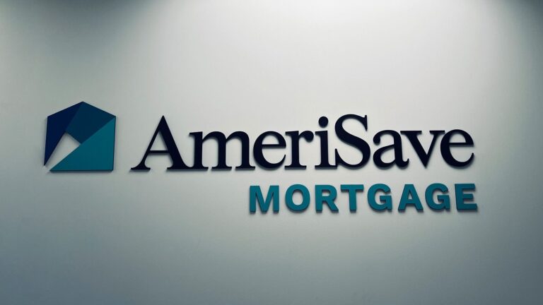 AmeriSave Mortgage office sign made of acrylic | Front Signs