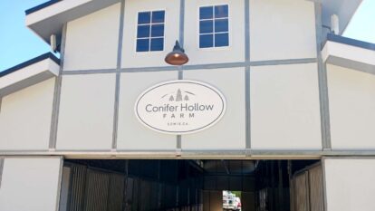 Conifer Hollow Farm outdoor sign made of aluminum | Front Signs