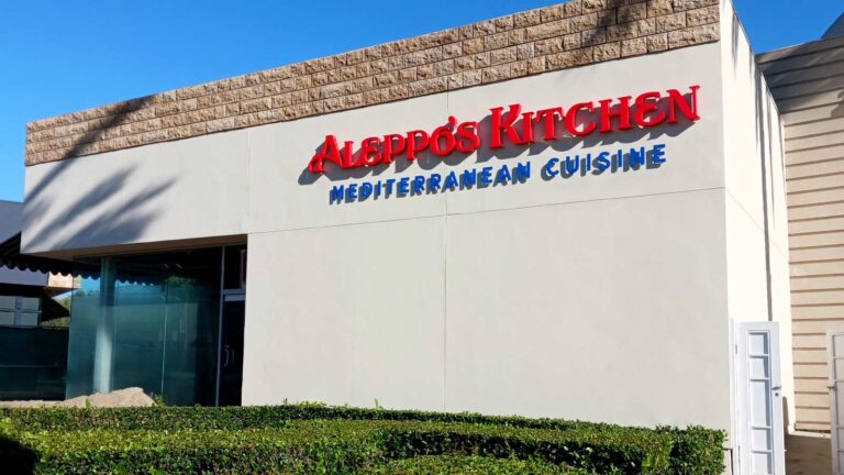 Aleppo's Kitchen building sign for exterior branding | Front Signs