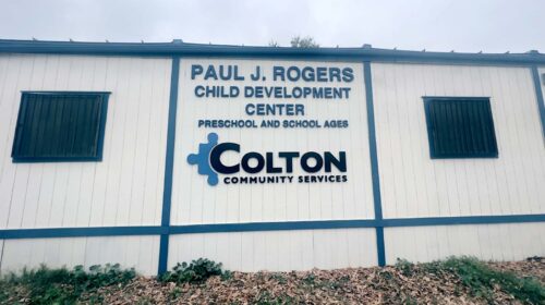 Colton Community Services outdoor sign made of PVC | Front Signs