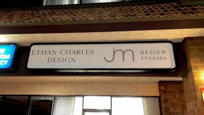 Ethan Charles Design light up sign face replacement | Front Signs