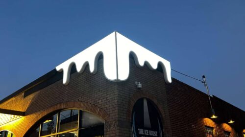Ice House building sign for exterior design | Front Signs