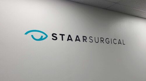 Staar Surgical office sign for interior branding | Front Signs