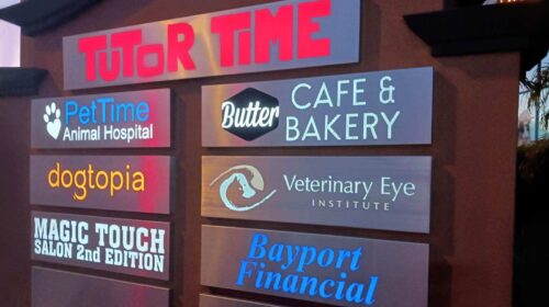 Veterinary Eye Institute aluminum sign for branding | Front Signs