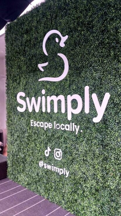 Swimply interior signs made of acrylic material | Front Signs