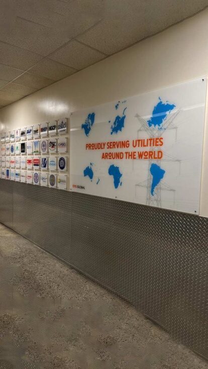 CTC Global acrylic sign for interior branding | Front Signs