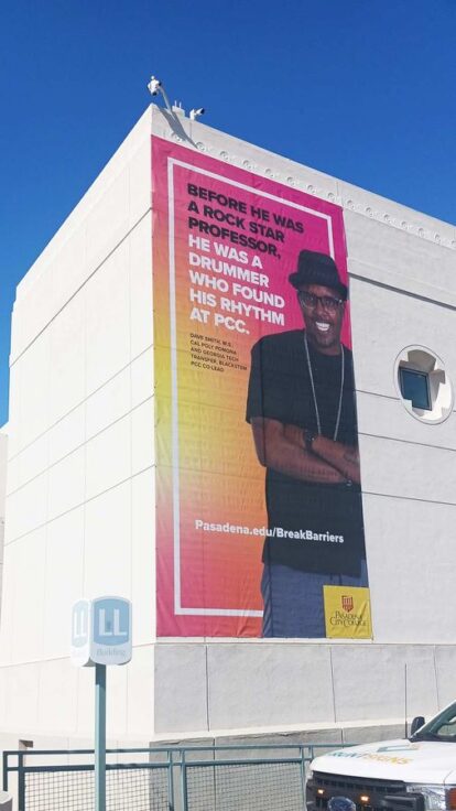 Pasadena City College modern sign for advertising aims | Front Signs