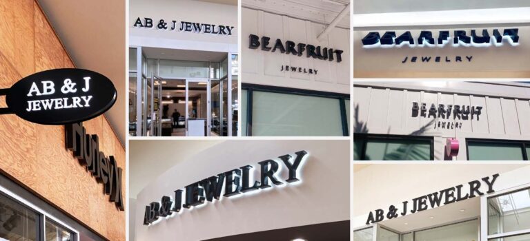 Dazzling Jewelry Signage for Exterior Branding | Front Signs