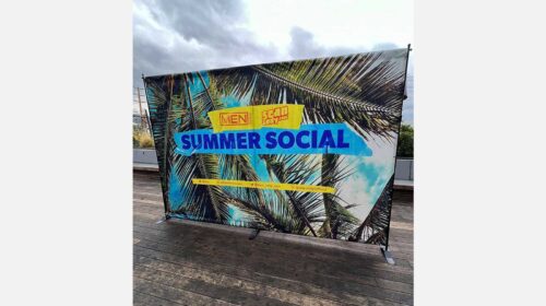 Eye-catching banner for an event photoshoot | Front Signs