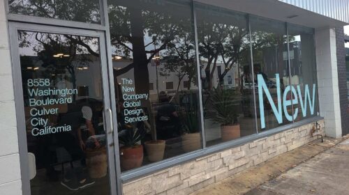 The New Company vinyl lettering for storefront branding | Front Signs