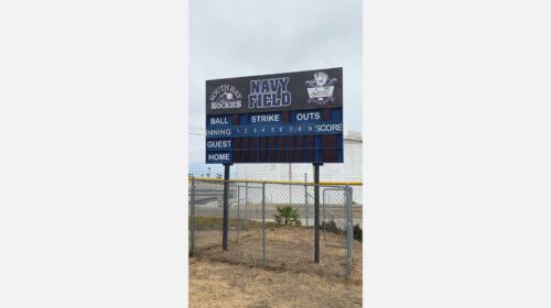 Navy Field baseball stadium pylon signage | Front Signs