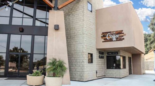 Outdoor Wood and Acrylic cafe logo business sign | Front Signs