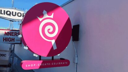Candified Inc light box sign for brand promotion | Front Signs