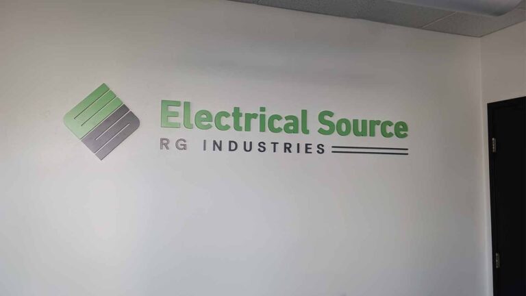 Electrical Source Holdings 3D signs for interior branding | Front Signs