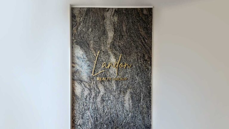 Landon interior sign for office branding | Front Signs