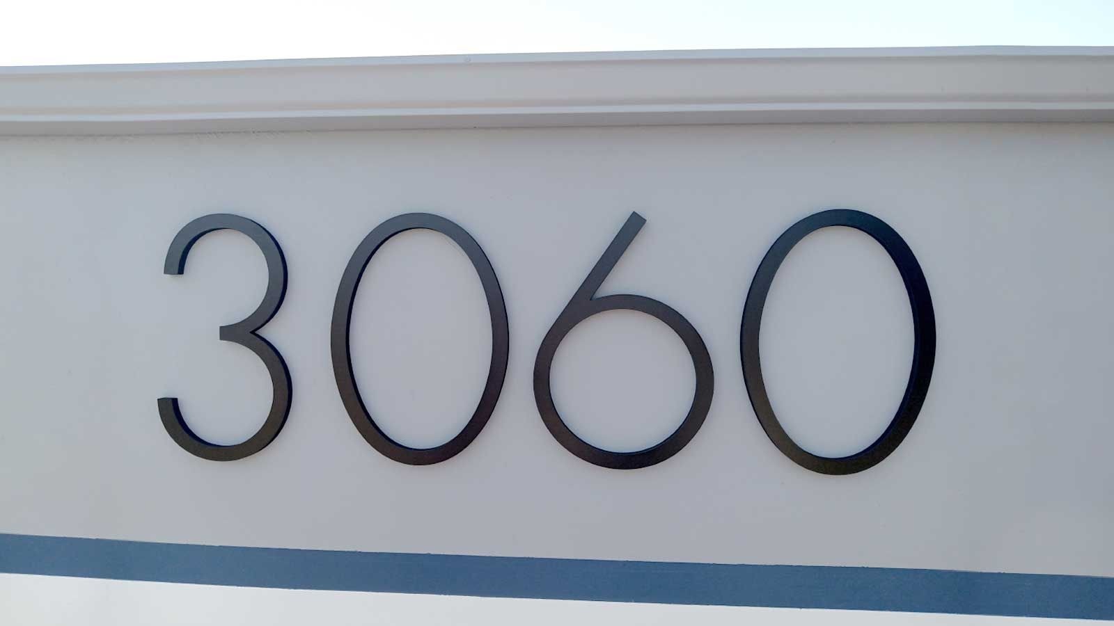 Street Number 3 Dimensional Sign Made Of PVC Front Signs Street Number 3 Dimensional Sign Made Of PVC Front Signs