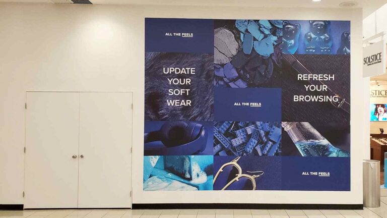 Promotional campaign printed on wall decals | Front Signs