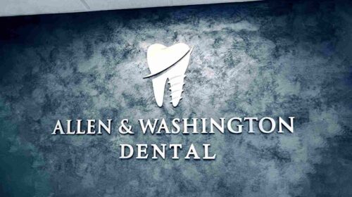 Allen & Washington Dental sign replacement | Front Signs