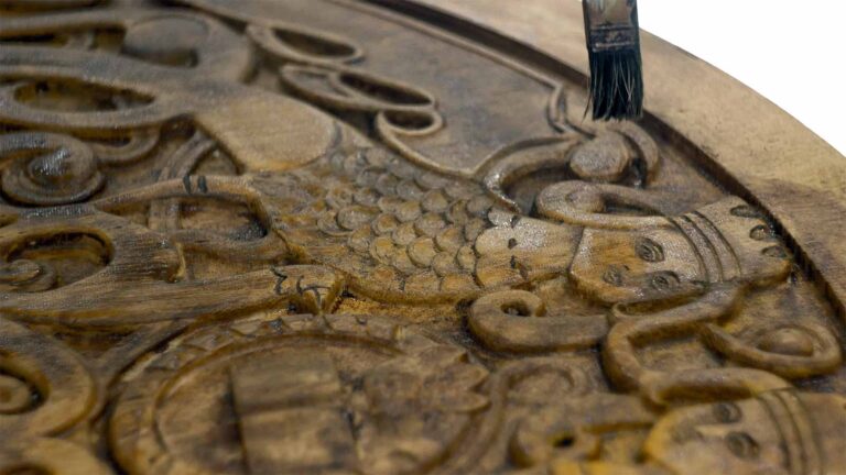 Decorative wooden signage engraved with a CNC machine | Front Signs