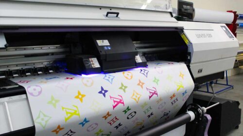 Louis Vuitton custom decal printing process | Front Signs